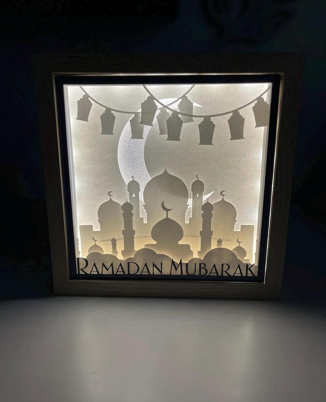 Ramadan Light Shadow Box - Etsy