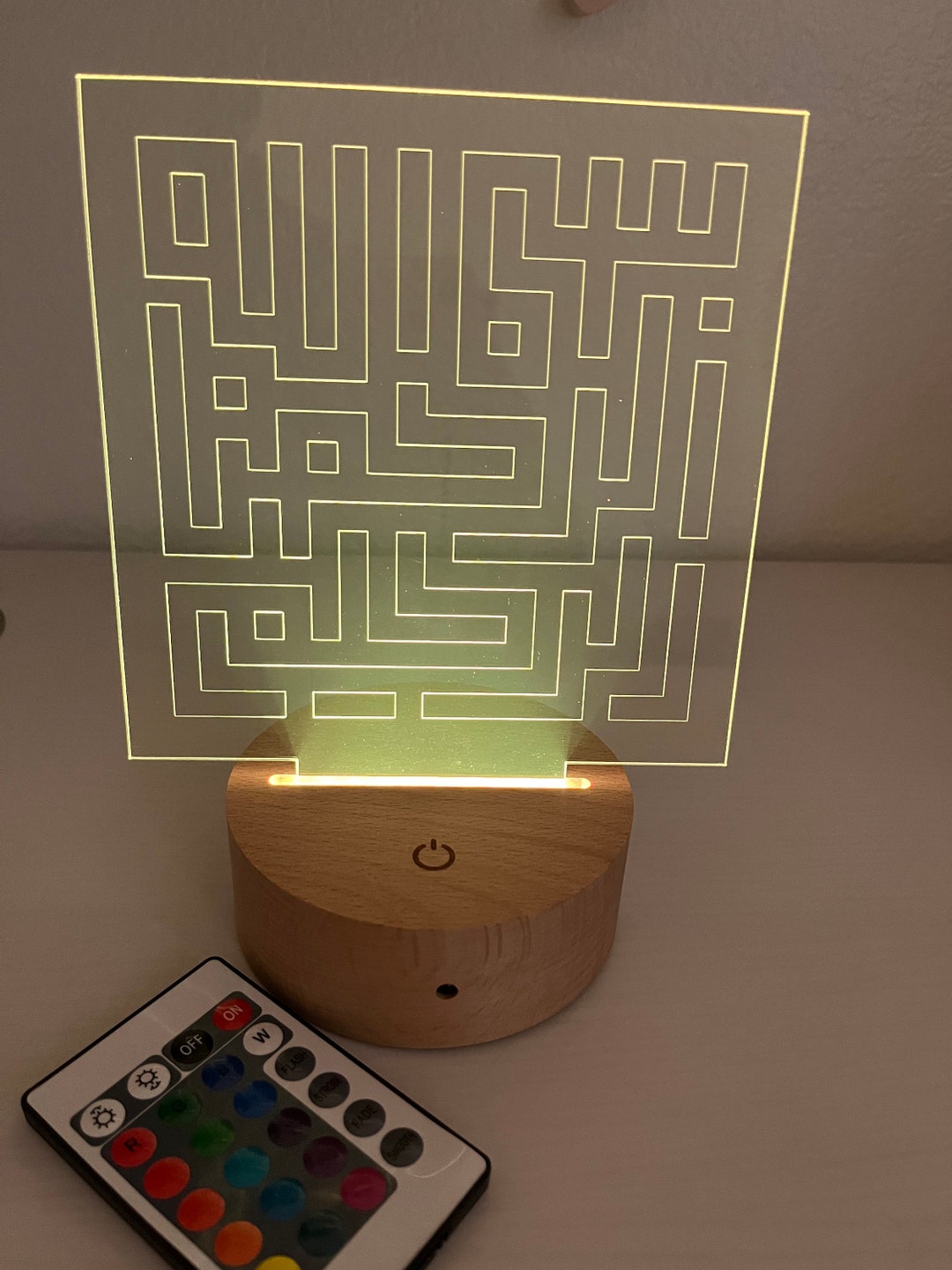 Bismillah Geometric Light Decor - Etsy