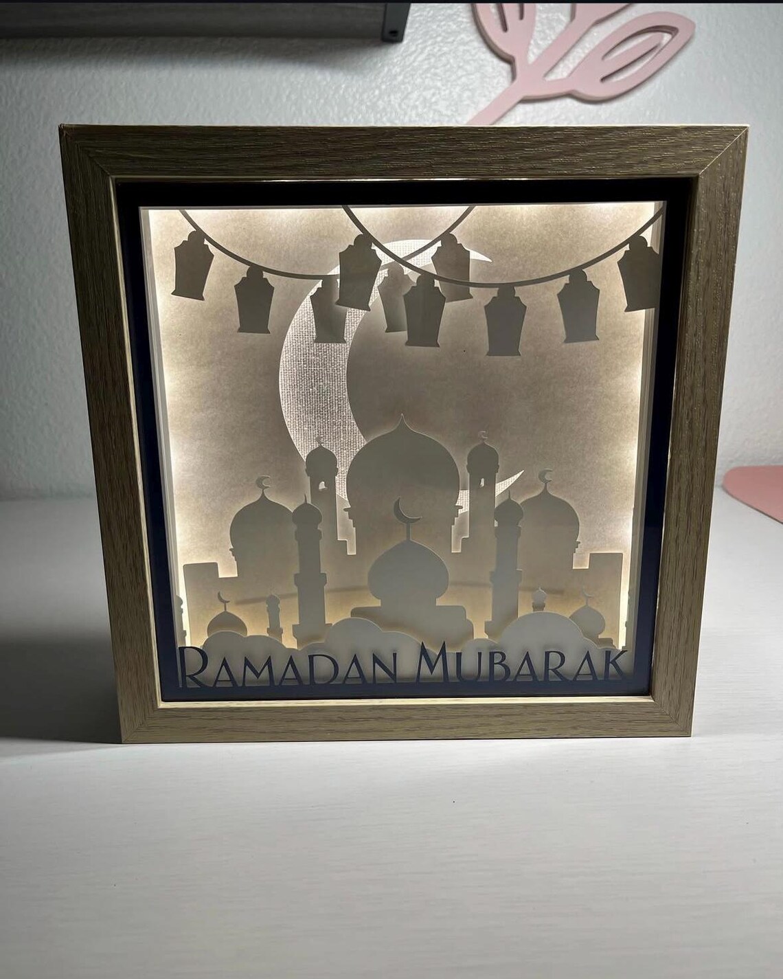 Ramadan Light Shadow Box - Etsy
