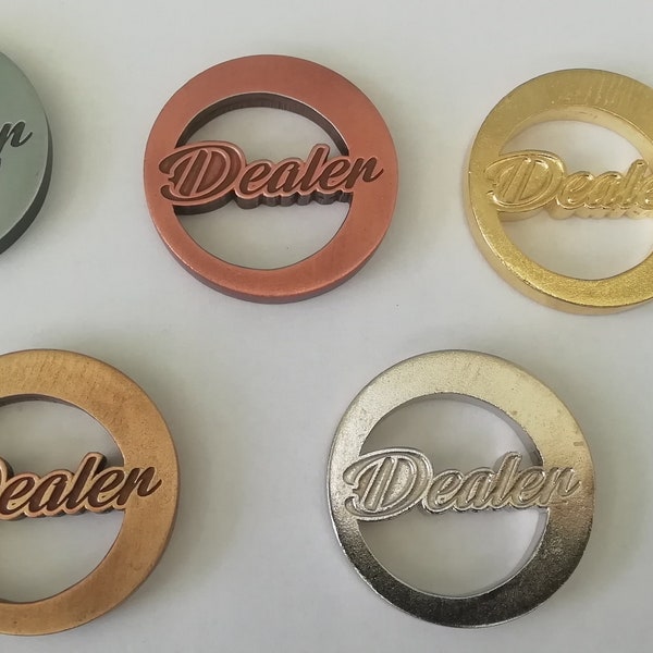 Custom Poker Dealer Button - Etsy