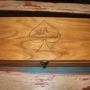 Personalised Metal Poker Chips With Handmade Hardwood Poker - Etsy