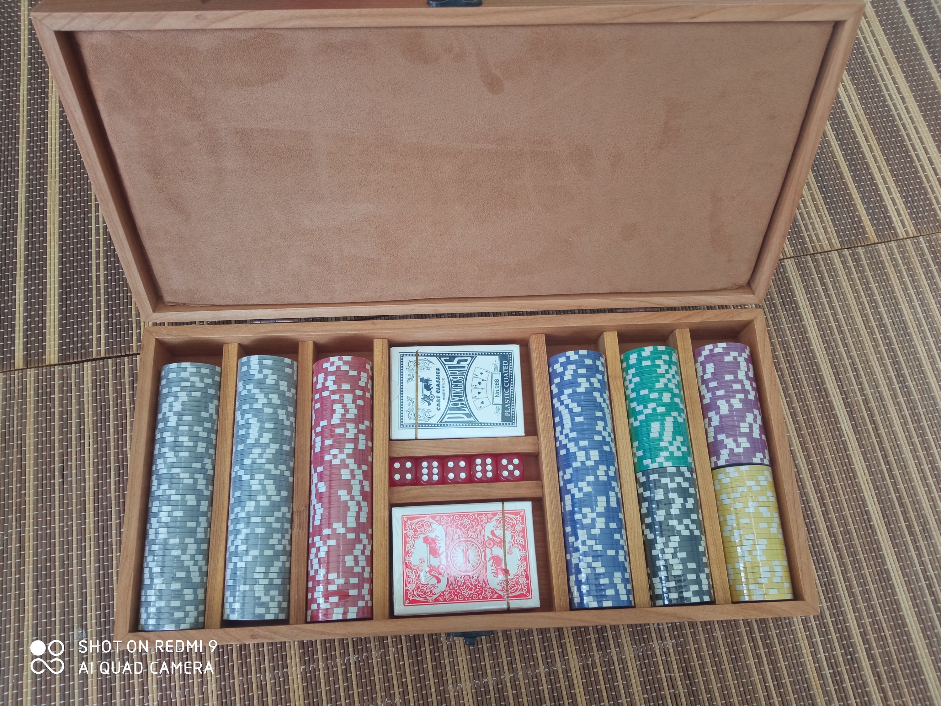 Personalised, Quality Wooden Poker Chip Set - Etsy