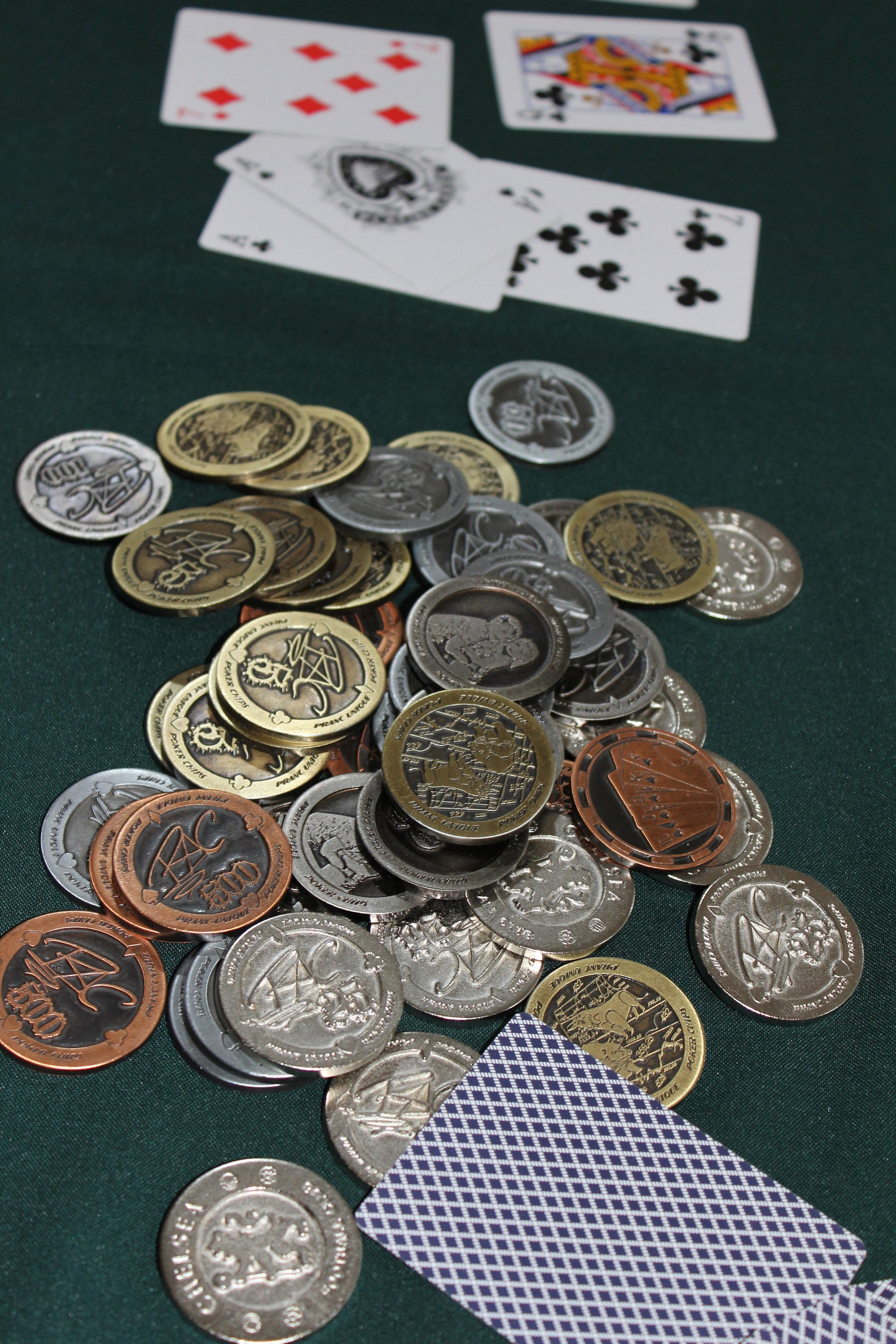 Personalised Metal Poker Chips With Handmade Hardwood Poker Case - Etsy