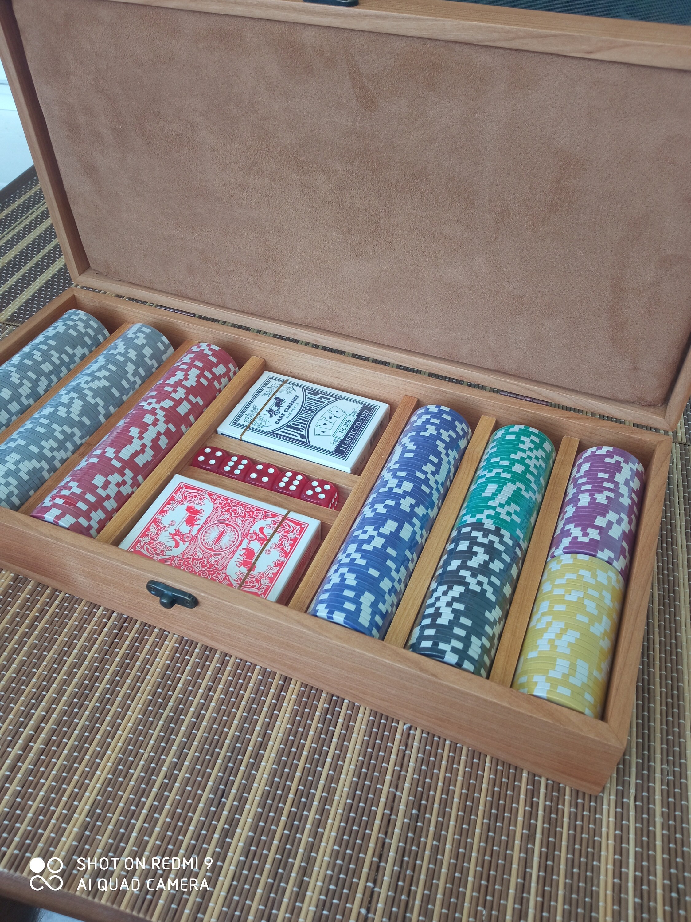 Personalised, Quality Wooden Poker Chip Set - Etsy