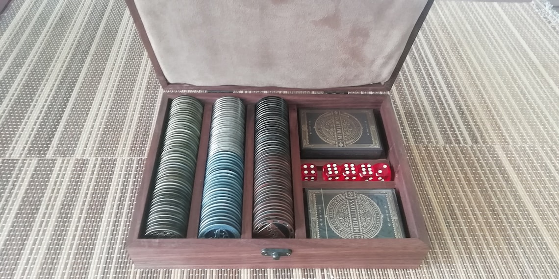 Personalised Metal Poker Chips With Handmade Hardwood Poker Case - Etsy