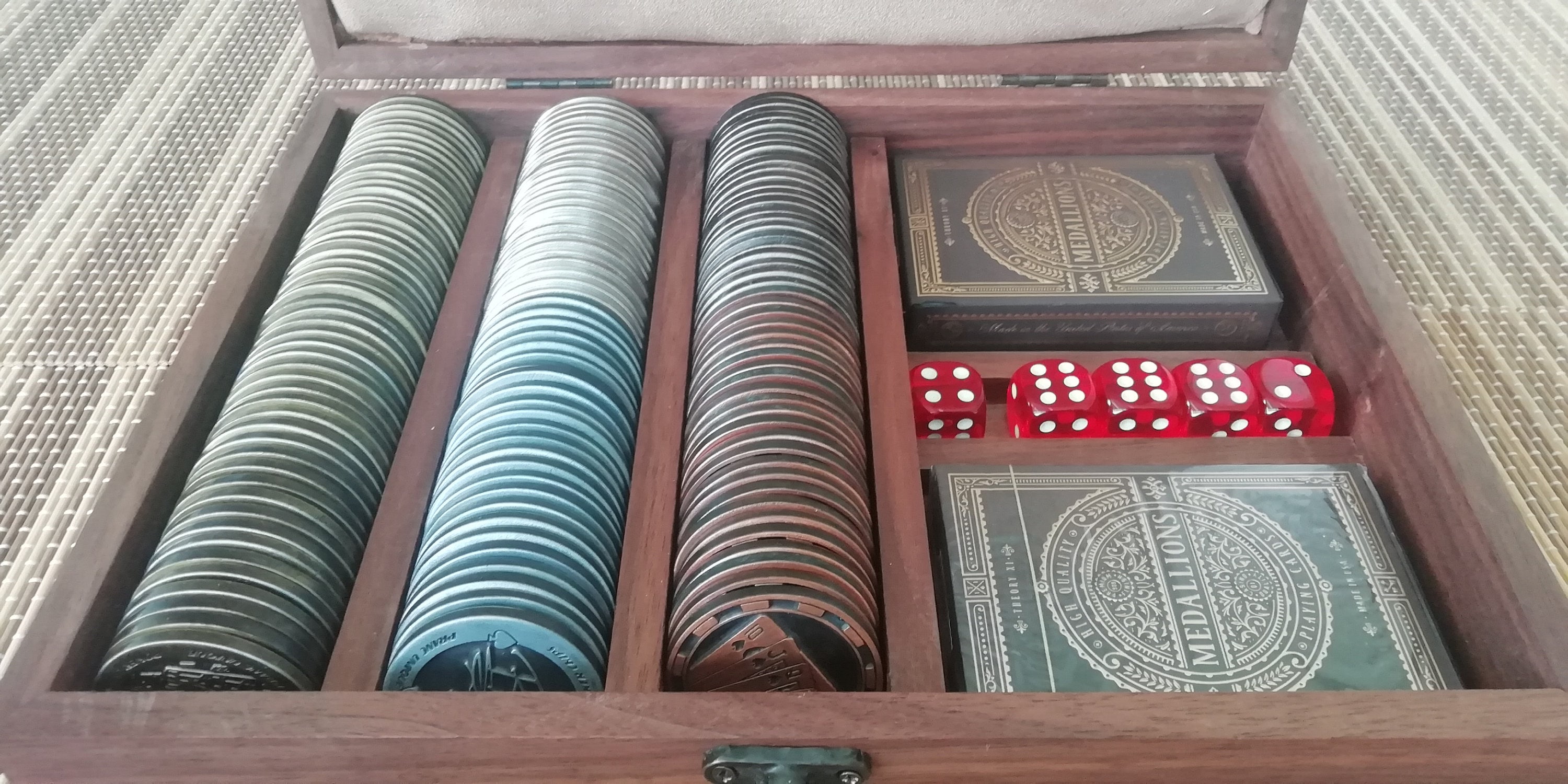 Personalised Metal Poker Chips With Handmade Hardwood Poker Case - Etsy