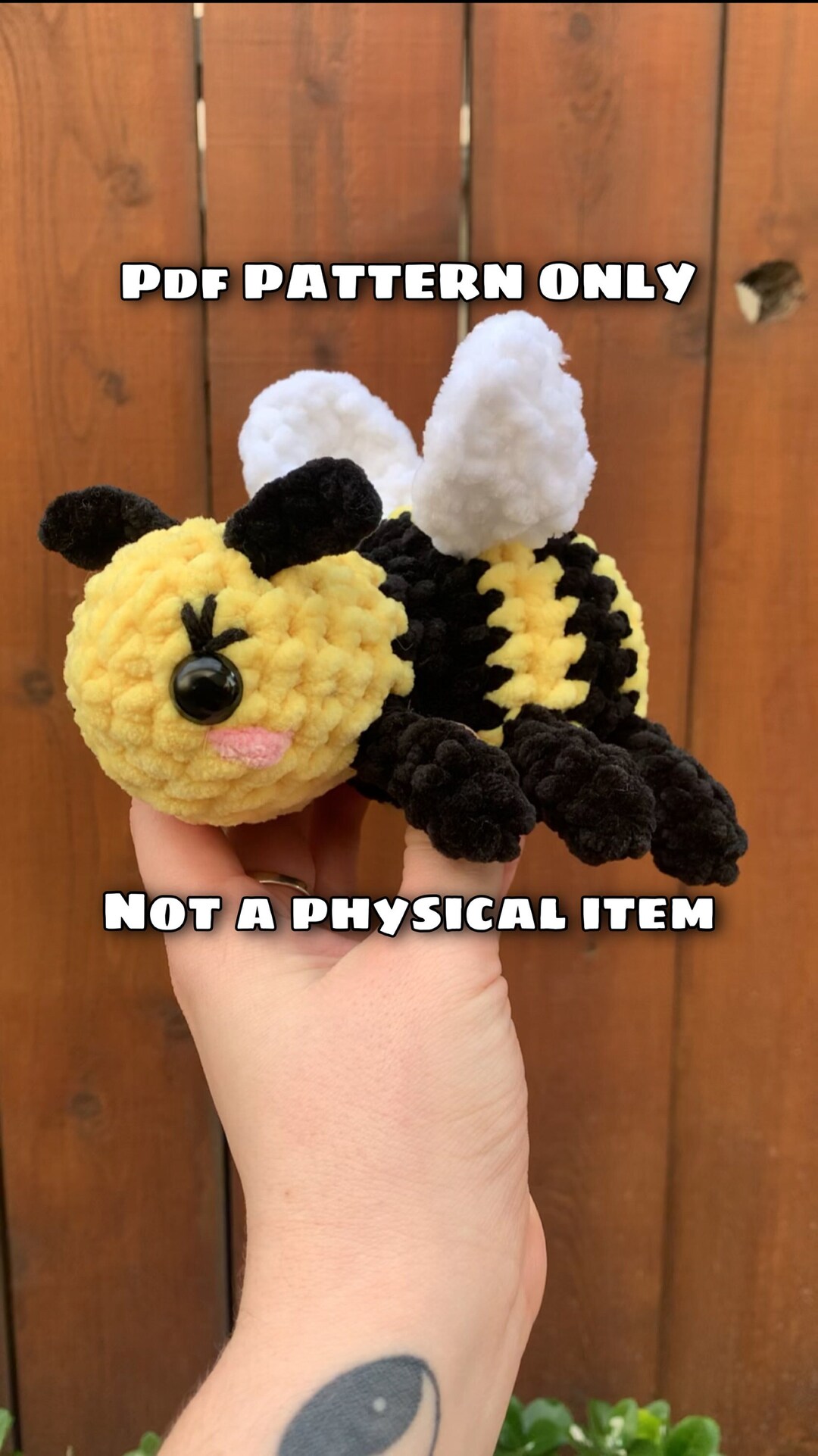 Bonnie the Bee Crochet Pattern, Beginner Crochet Pattern, Bee Crochet ...