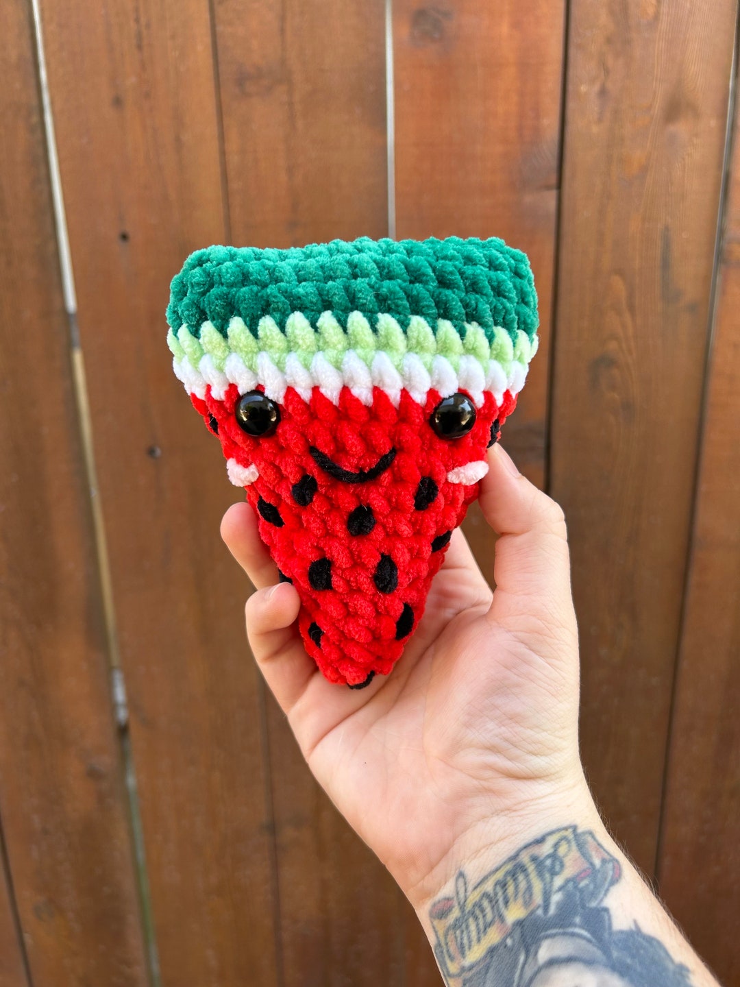 Watermelon Decor, Play Food for Kids, Desk Buddy, Watermelon Plushie ...