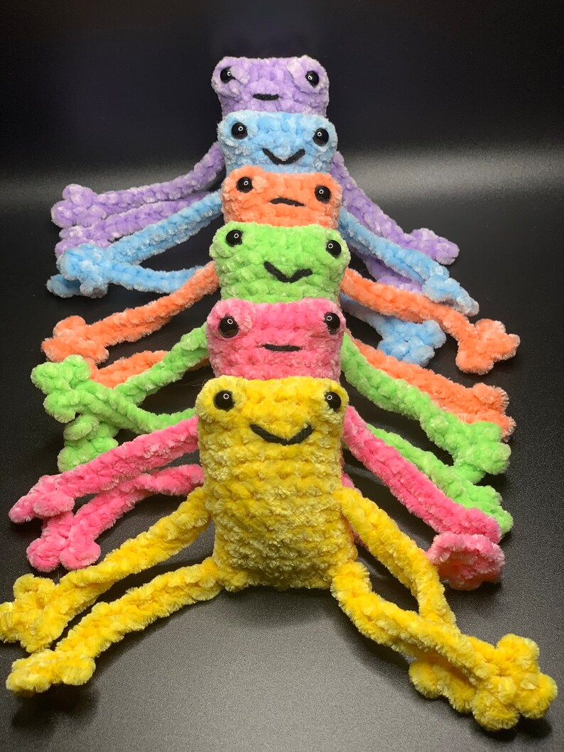 Frog Plush Frog Plushie Leggy Frog Frog Plush Toy Froggy - Etsy