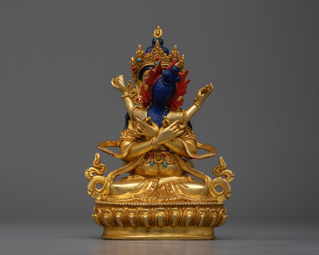 Vajradhara Buddha in Embracing Mudra With His Consort Sculpture | A ...