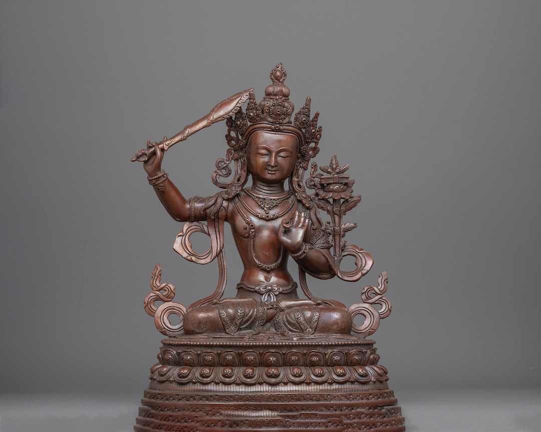 Knowledge Deity Manjushri Statue | Embodiment of Wisdom and ...