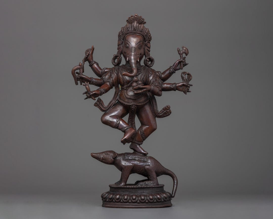 Six-arms Ganesh Handmade Statue | Embodiment of Wisdom and Prosperity ...