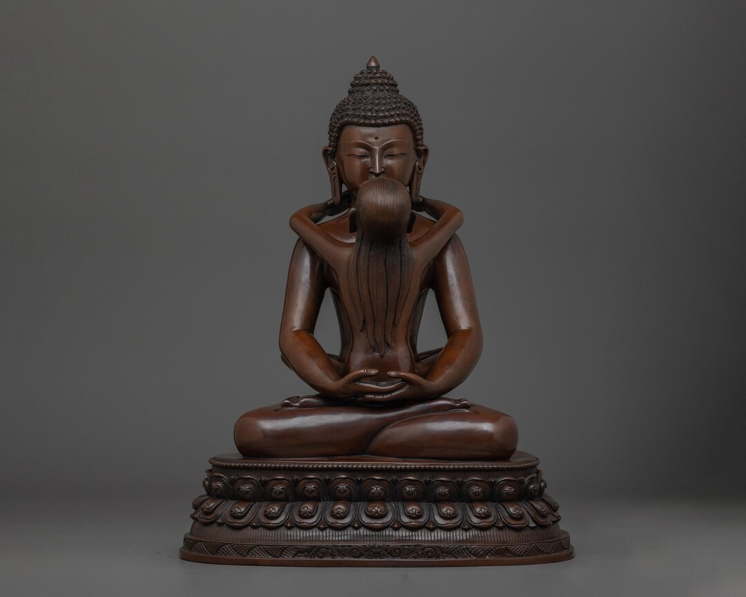 Samantha Bhadra With Consort Statue | Traditional Himalayan Art ...