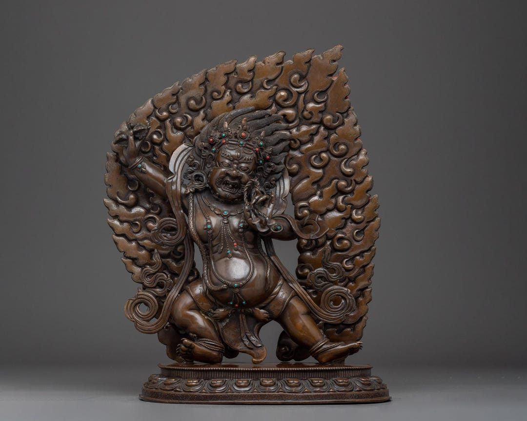 Handmade Vajrapani Oxidized Statue: the Dharma Protector | Figurine for ...