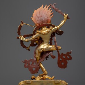 Dakini Kurukulla Statue - 24K Gold Brilliance, Artistic Hand-painted ...