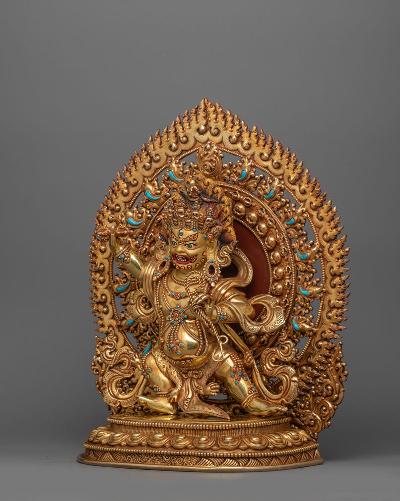 Wrathful Deity Vajrapani Statue | Symbol of Protection | Figurine for ...