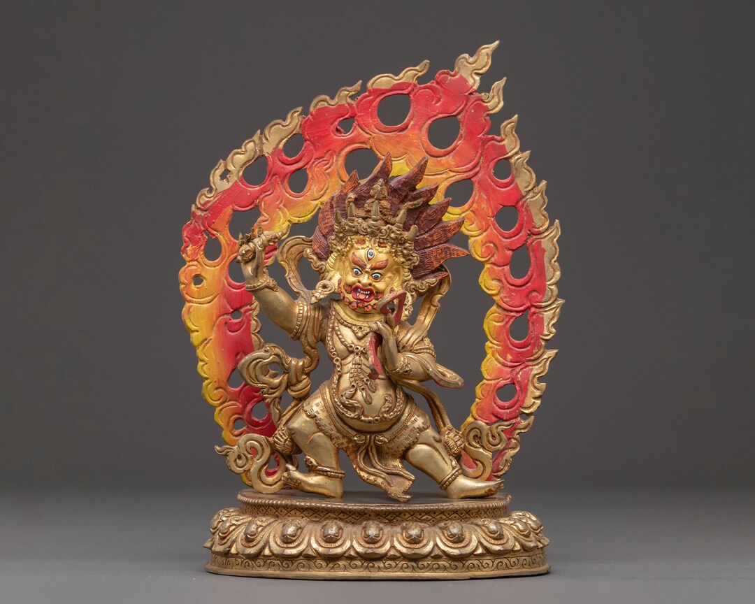 Handmade Vajrapani Statue | Protector of the Buddha Figurine in ...