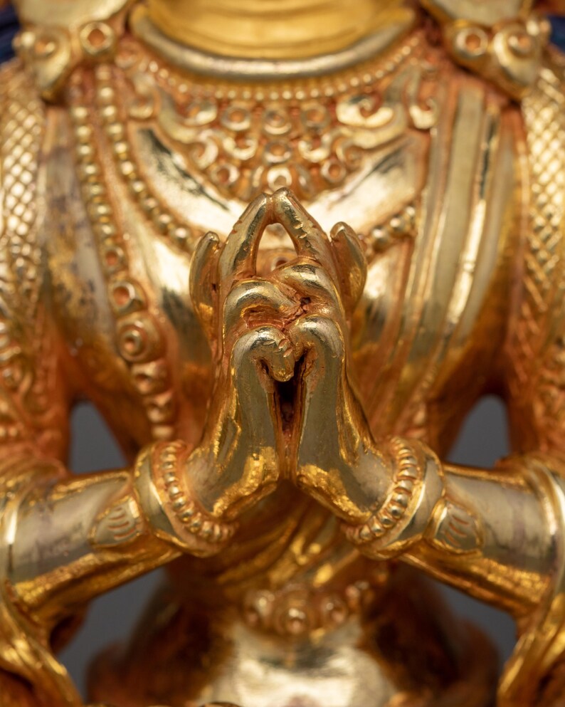 Beautiful 24K Gold Gilded Chundi | Manifestation of Spiritual Power ...