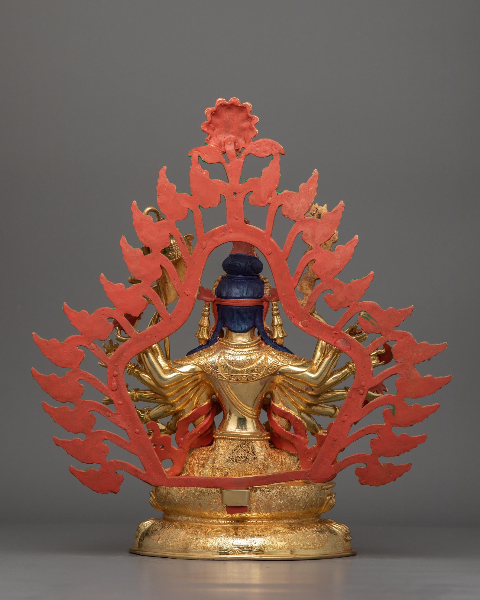 Beautiful 24K Gold Gilded Chundi | Manifestation of Spiritual Power ...