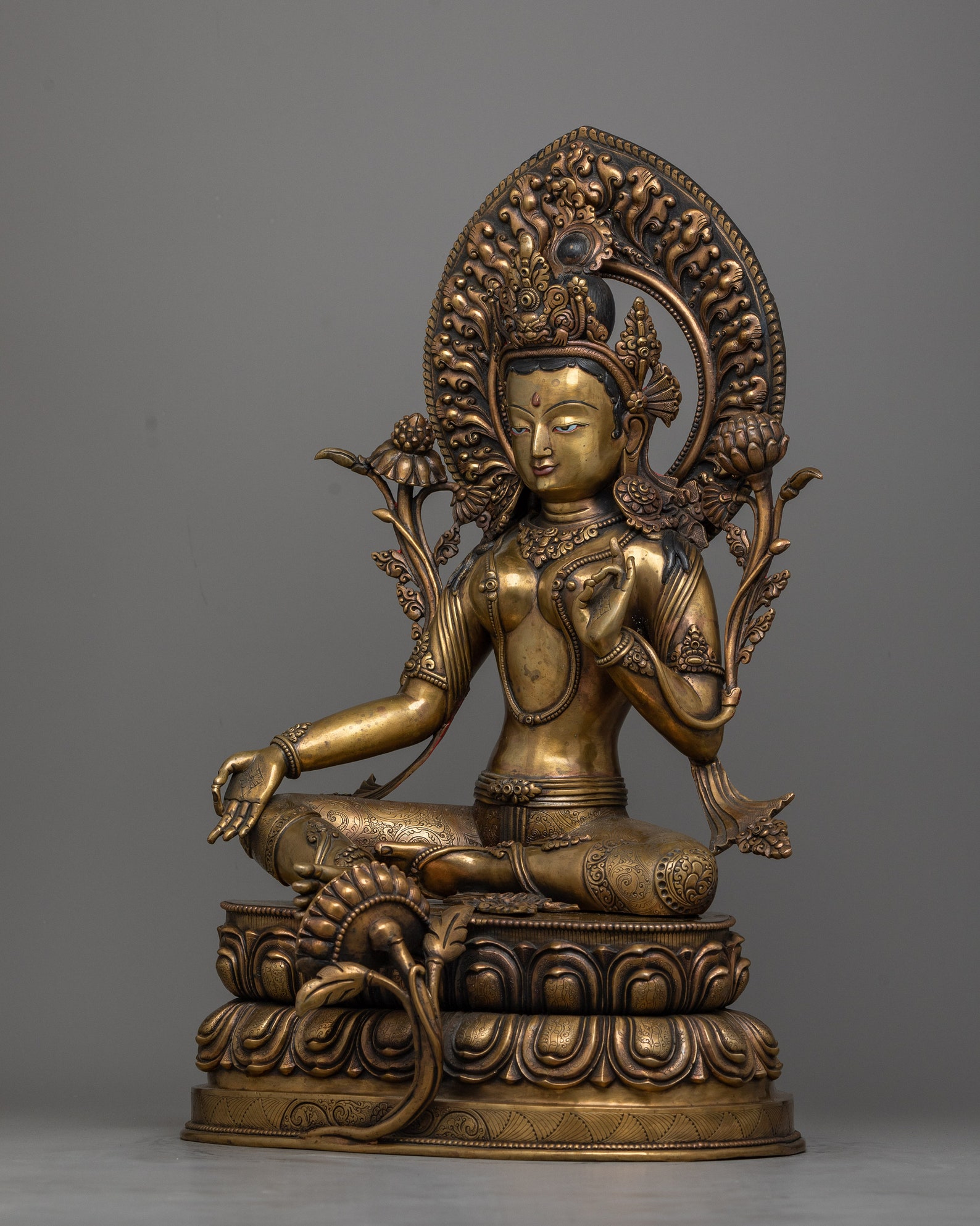 Antique Green Tara Statue | Timeless Symbol of Compassion | Handcrafted ...