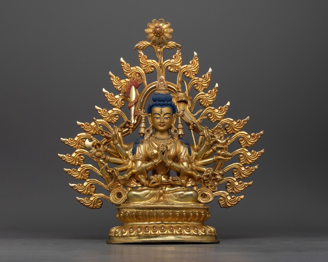 Chundi 24K Gold Gilded Statue Manifestation of Supreme Protection ...