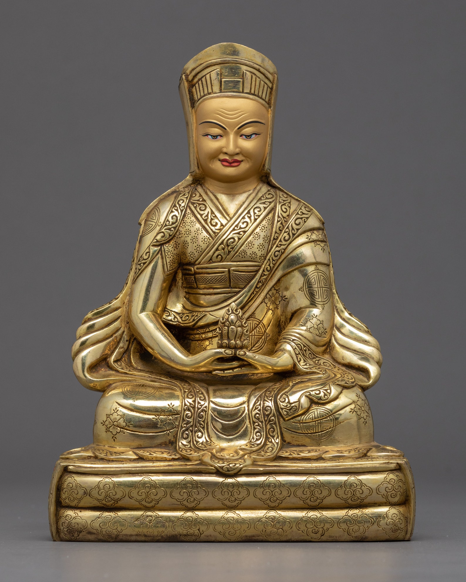 Milarepa | Marpha | Gampopa Statue | Tibetan Kagyu Masters Golden ...