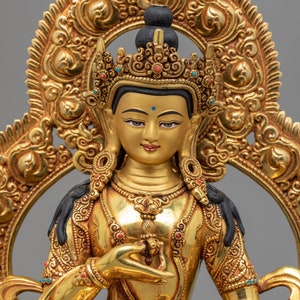 Dorje Sempa Mantra Sculpture | Traditionally Hand-carved Buddhist ...