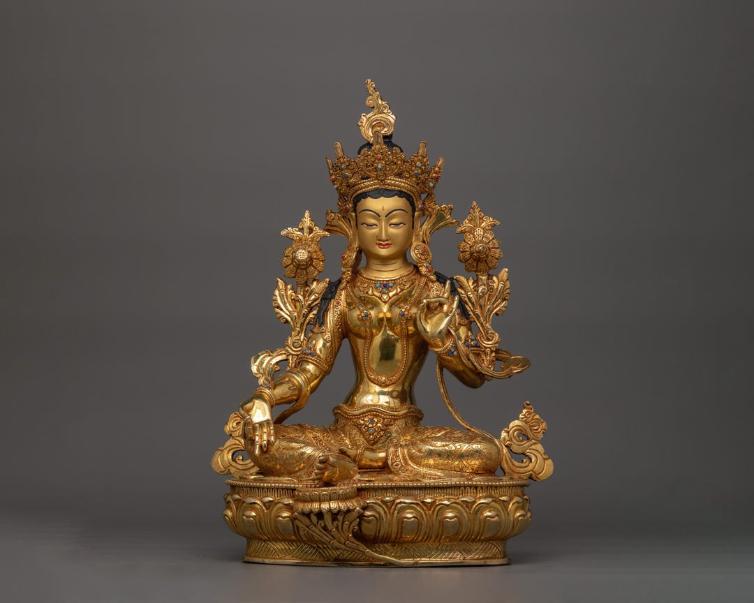 Green Tara Symbol of Compassion and Vitality| Handcrafted Statue Made ...