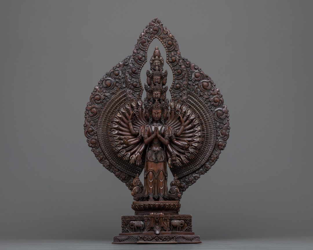 1000 Armed Chenrezig Statue | Handmade in Traditional Himalayan Art of ...