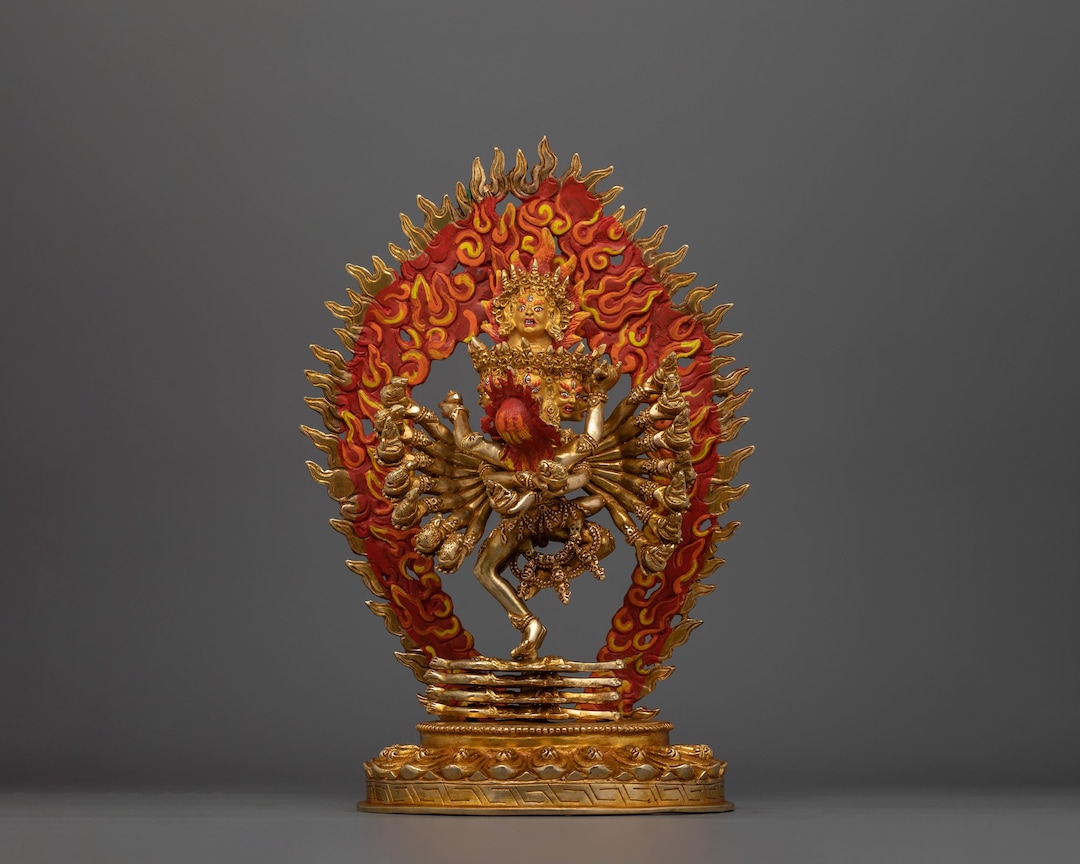 Tantric Buddhism Hevajra Deity Statue | Handcrafted Nepalese Symbol of ...