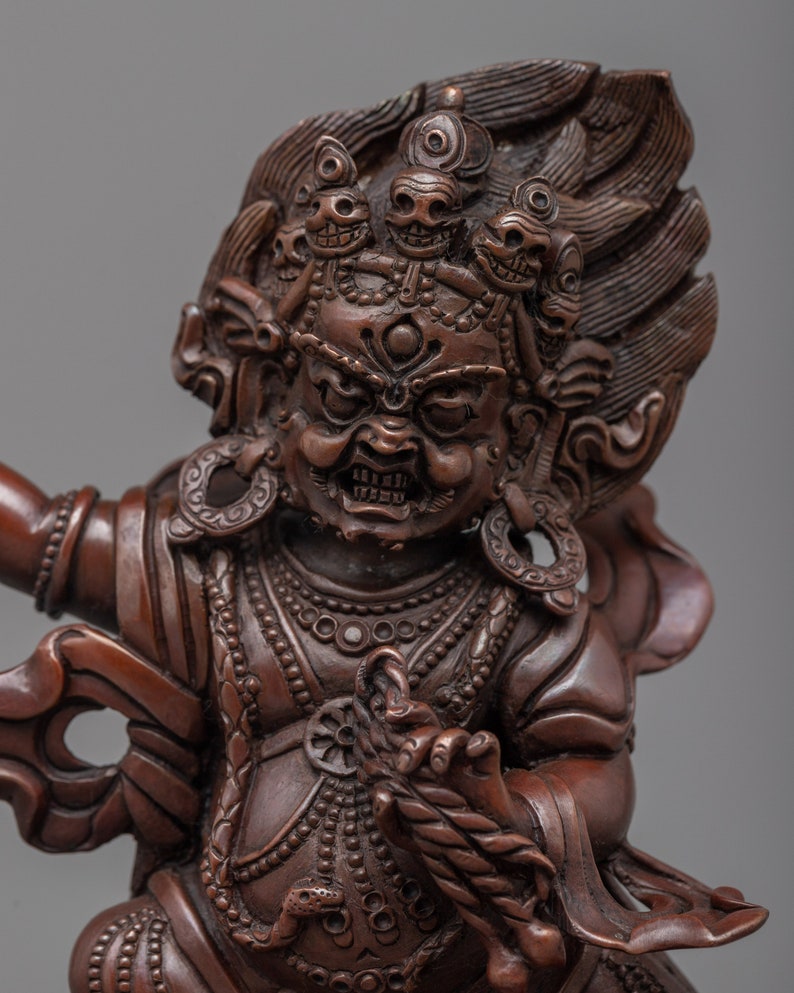 Vajrapani Statue - Oxidized Copper Body - Symbol of Spiritual Power and ...
