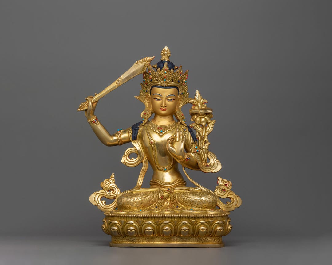 Light of Wisdom Manjushri Statue | Symbol of Intellectual Clarity and ...