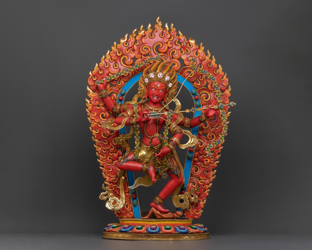 Kurukulla Statue | Red Goddess of Attraction and Influence | Tibetan ...