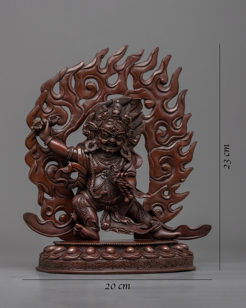 Vajrapani Statue - Oxidized Copper Body - Symbol of Spiritual Power and ...