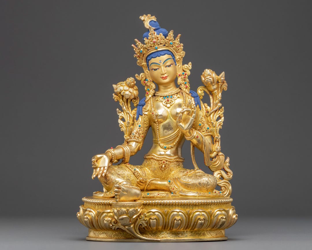 Green Tara Statue: Compassion and Active Protection | Mother of ...