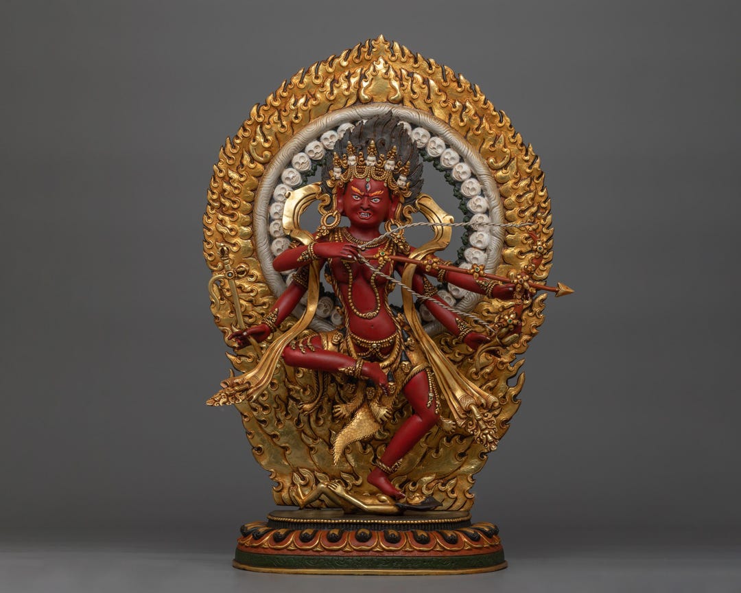 Goddess of Enchantment Kurukulla Statue Perfect for Meditation and ...