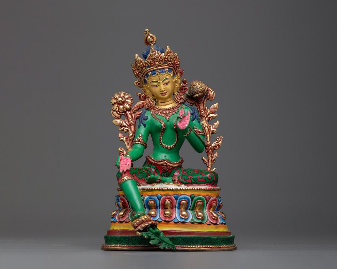 Arya Tara in Copper: 24k Gold Gilded, Spiritual Symbol of Compassion ...