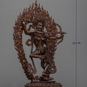 The Dakini Kurukulla Statue Symbol of Divine Feminine Power Hand-made Oxidized Dakini Statuette ...