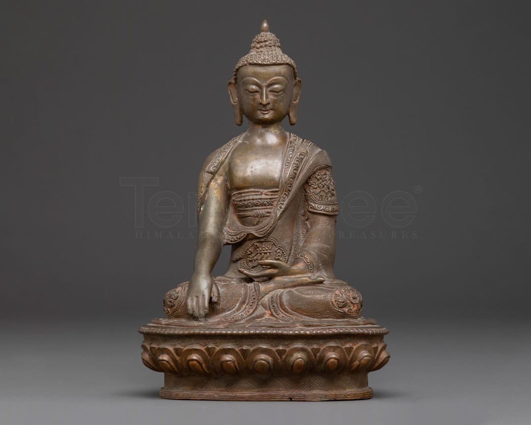 The Master of Dharma Shakyamuni Buddha Statue | Copper Body With 24k ...