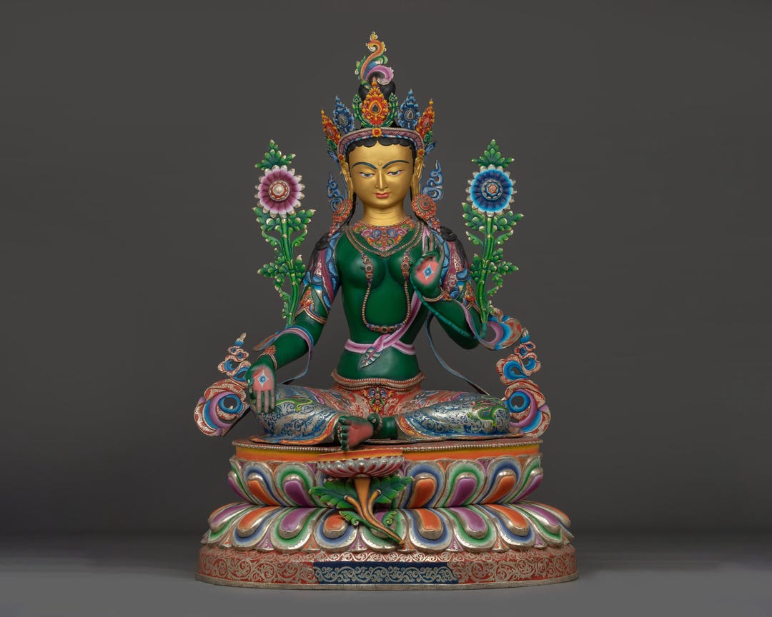 The Compassionate Mother of All Buddhas Green Tara | Mother of ...