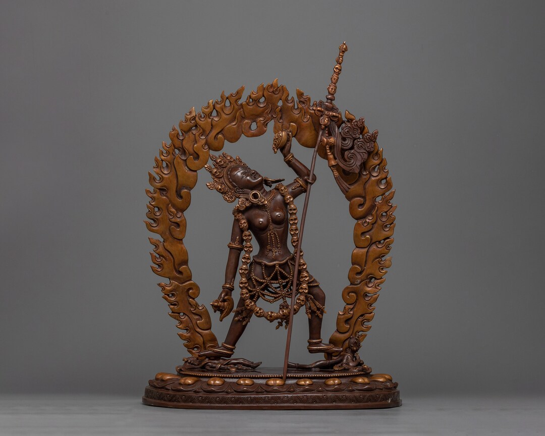 Vajrayogini Dakini Statue Handmade Oxidized Copper Body Sculpture ...