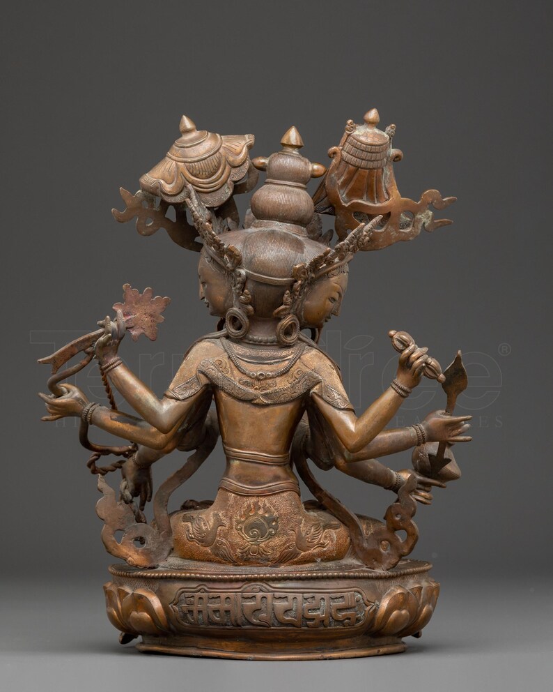 Tibetan Dhoja Devi Deity Statue | Handcrafted Protective Goddess ...
