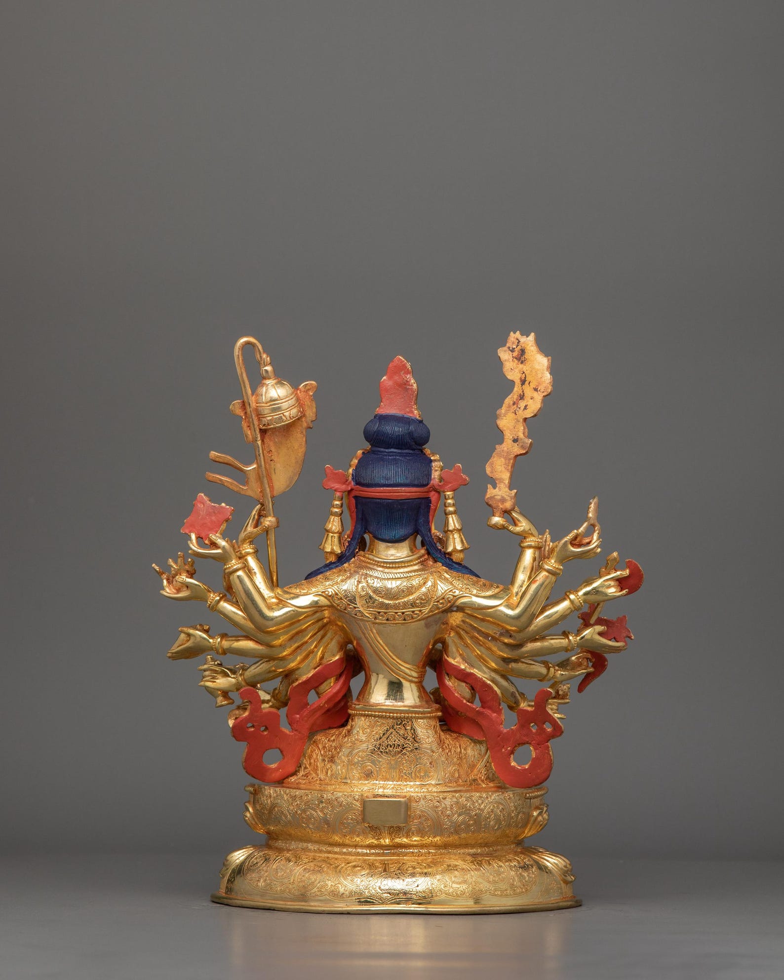 Beautiful 24K Gold Gilded Chundi | Manifestation of Spiritual Power ...