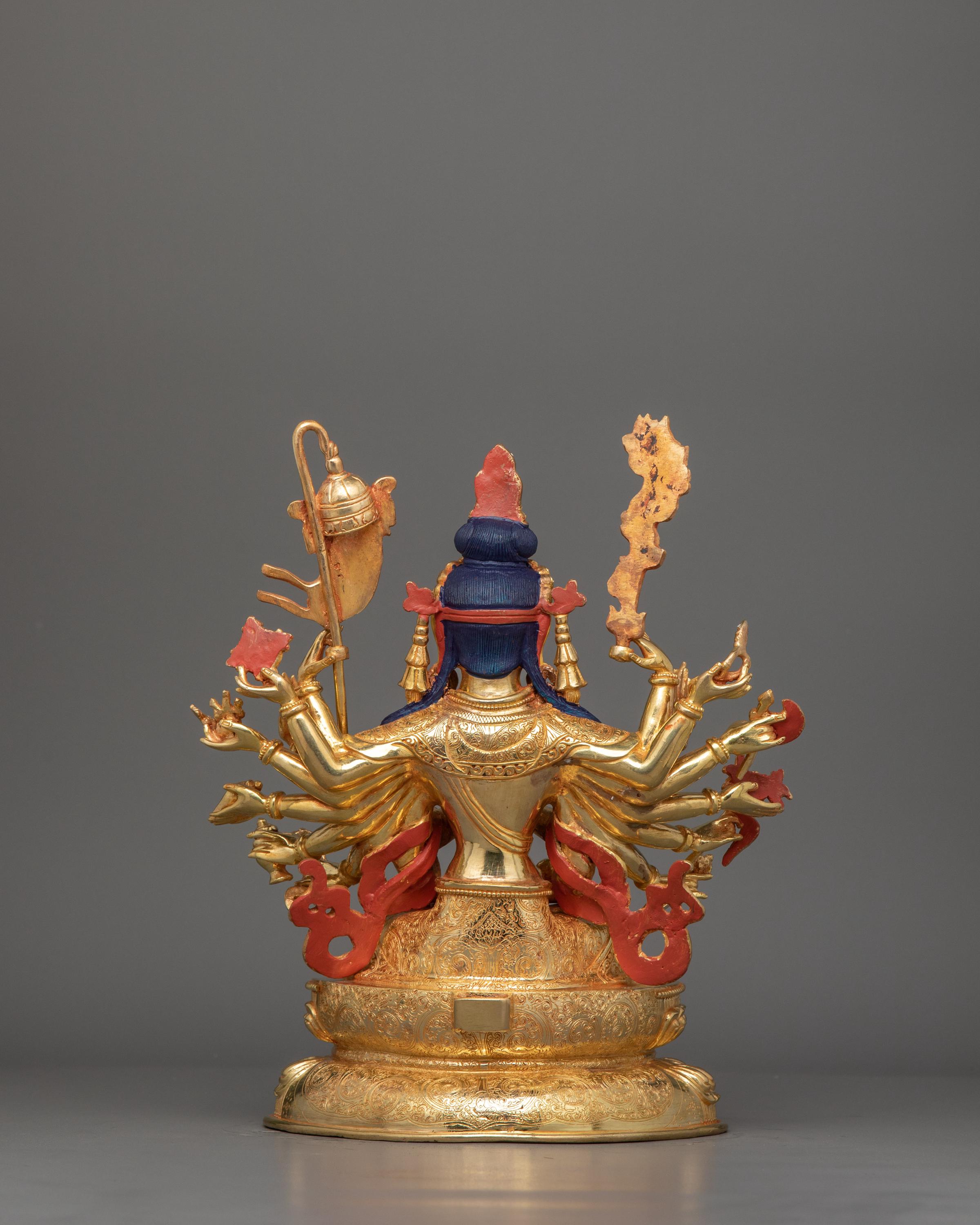 Beautiful 24K Gold Gilded Chundi | Manifestation of Spiritual Power ...