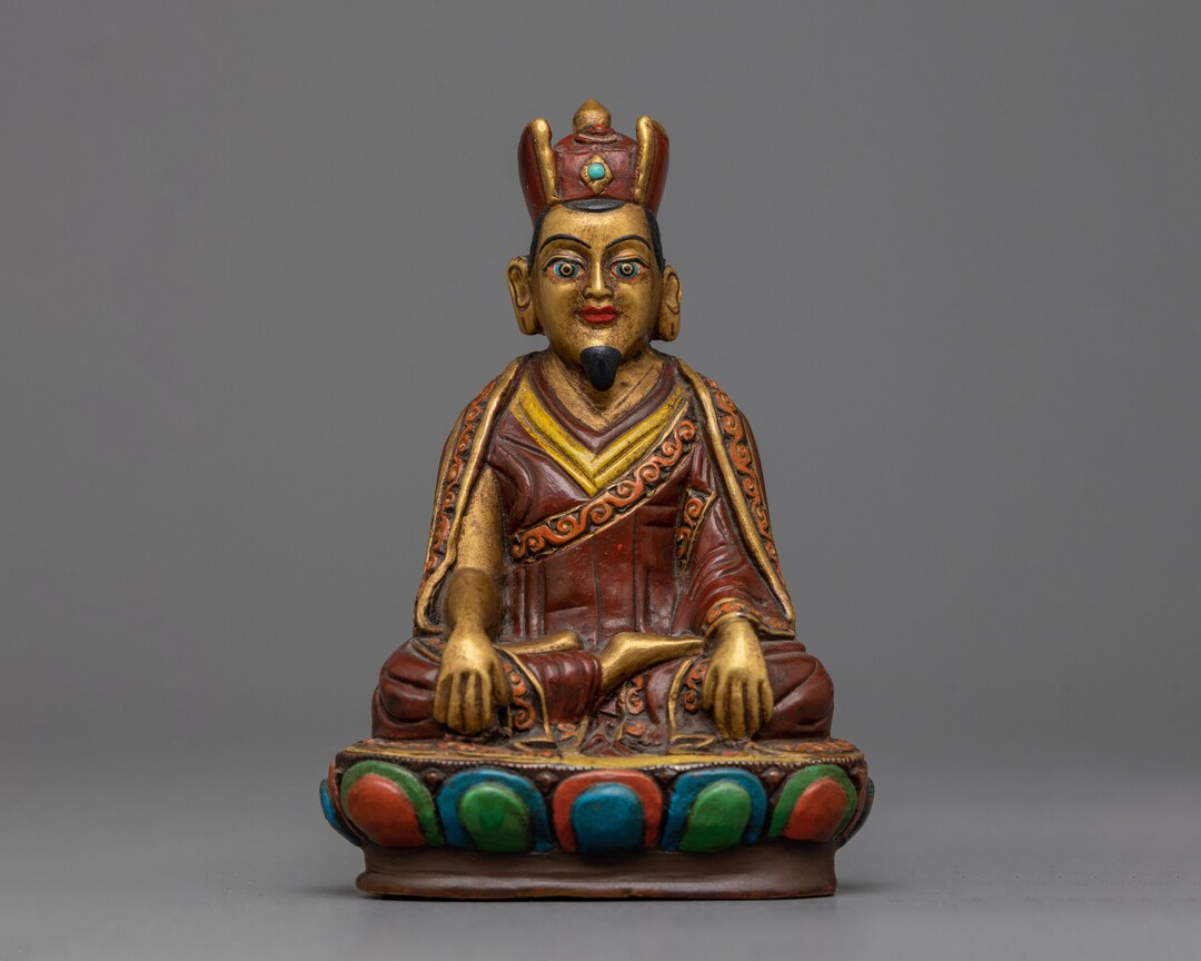 The Second Karmapa Karma Pakshi Statue - 4.7” Traditionally Handcrafted ...