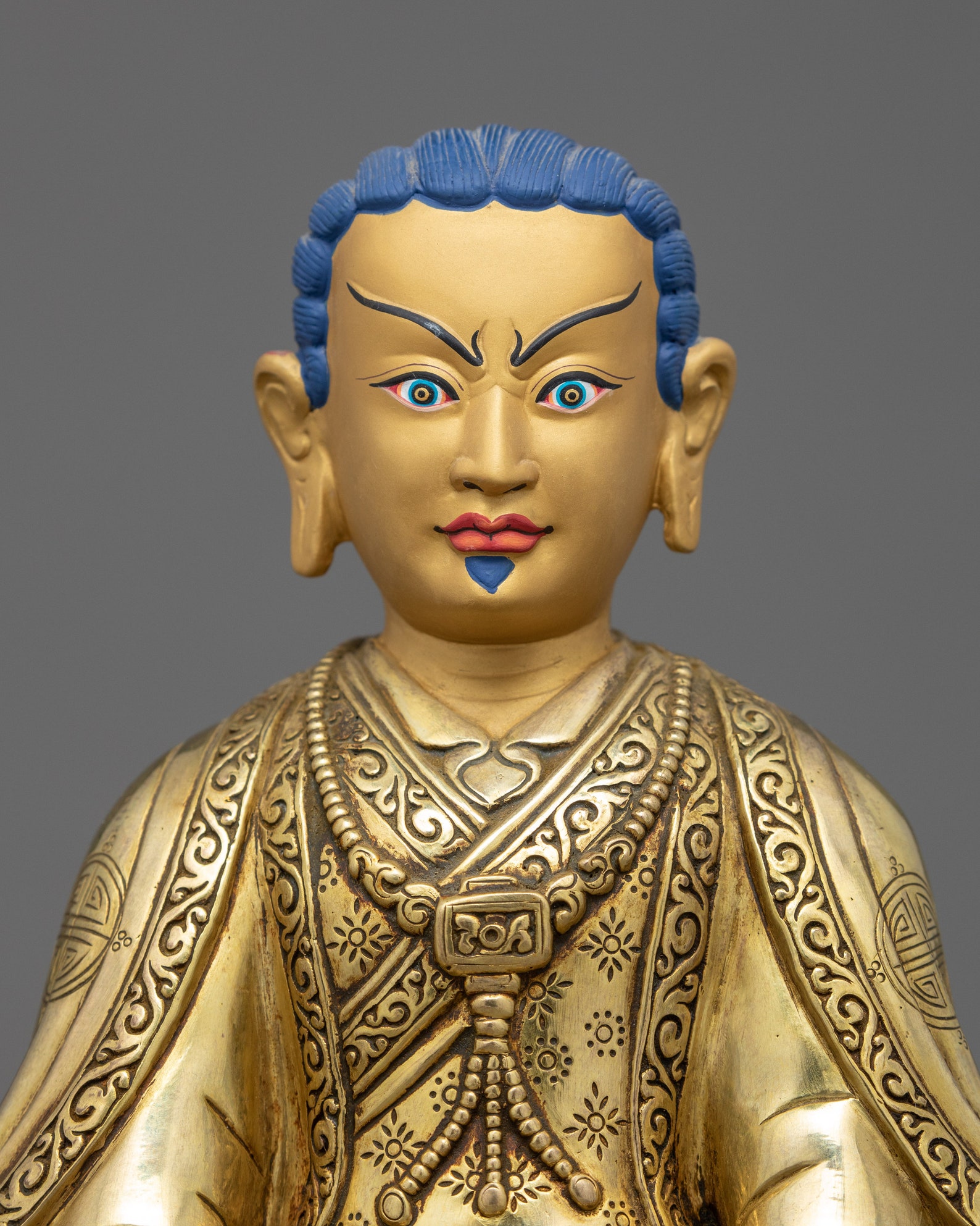 Milarepa | Marpha | Gampopa Statue | Tibetan Kagyu Masters Golden ...