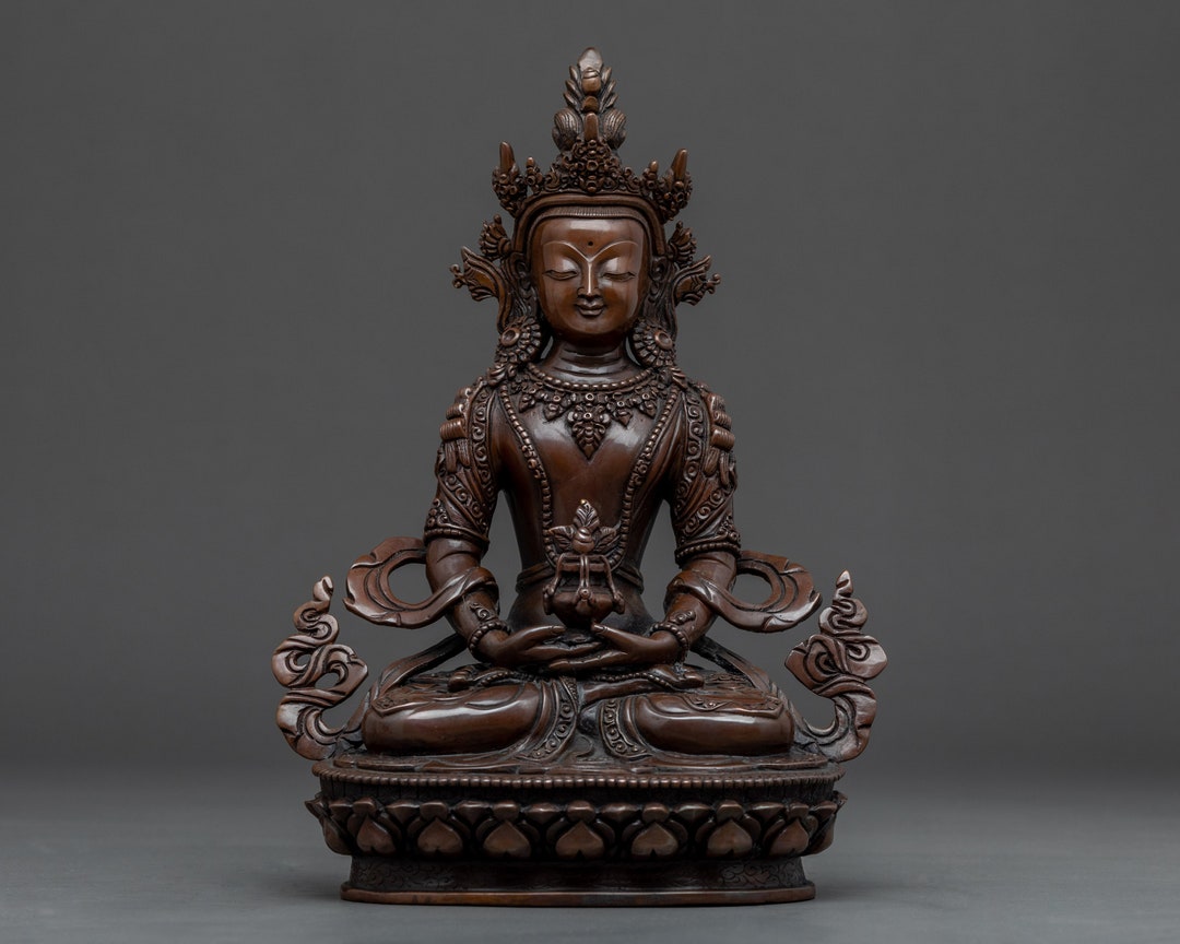 Amitayus Statue | Immortal Buddha Hand-sculpted Figurine | Buddha of ...