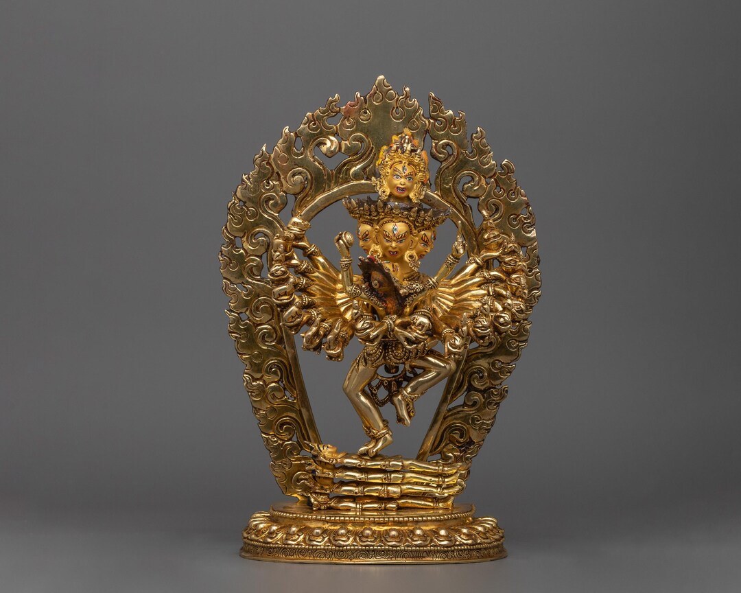 Handmade Statue of Hevajra With Consort | Mystical Protector | Powerful ...