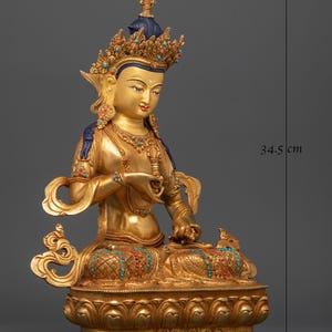 Gambar Arca Buddha Vajrasattva 24K Gold Gilded Tibetan Statue Buddhist ...