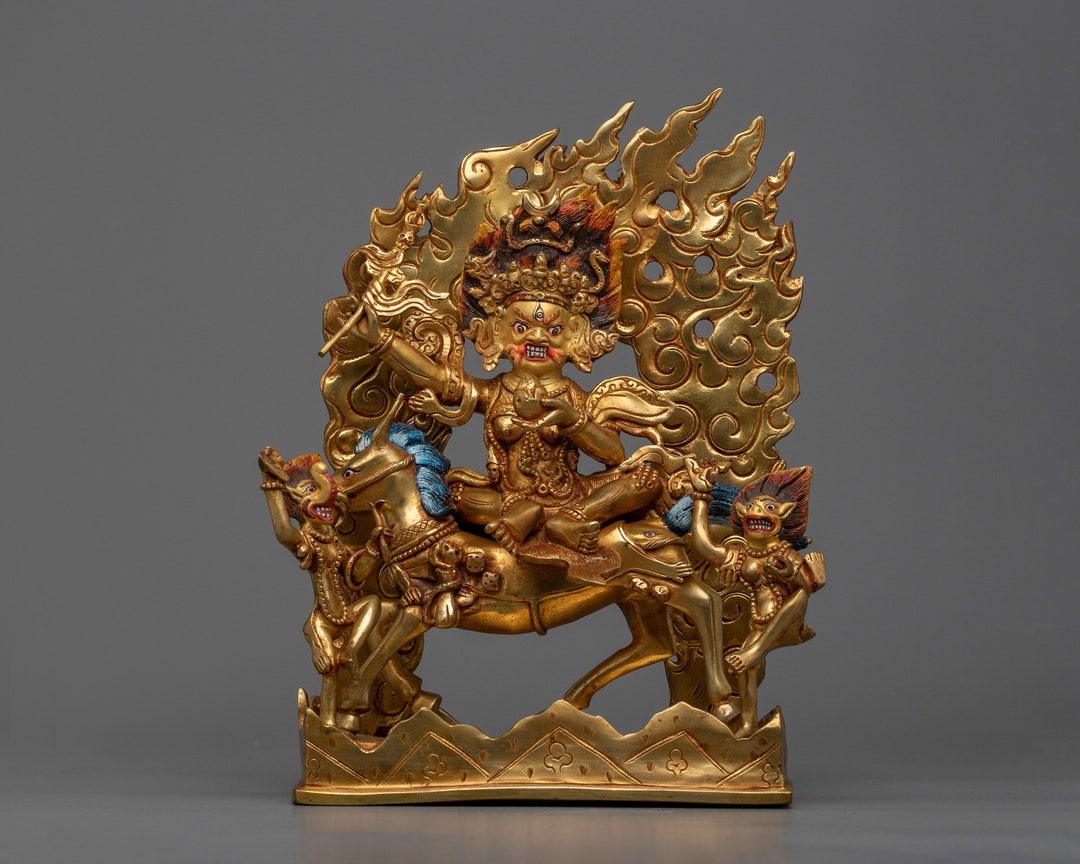 Wrathful Palden Lhamo Statue Guardian of Spiritual Strength Power of ...